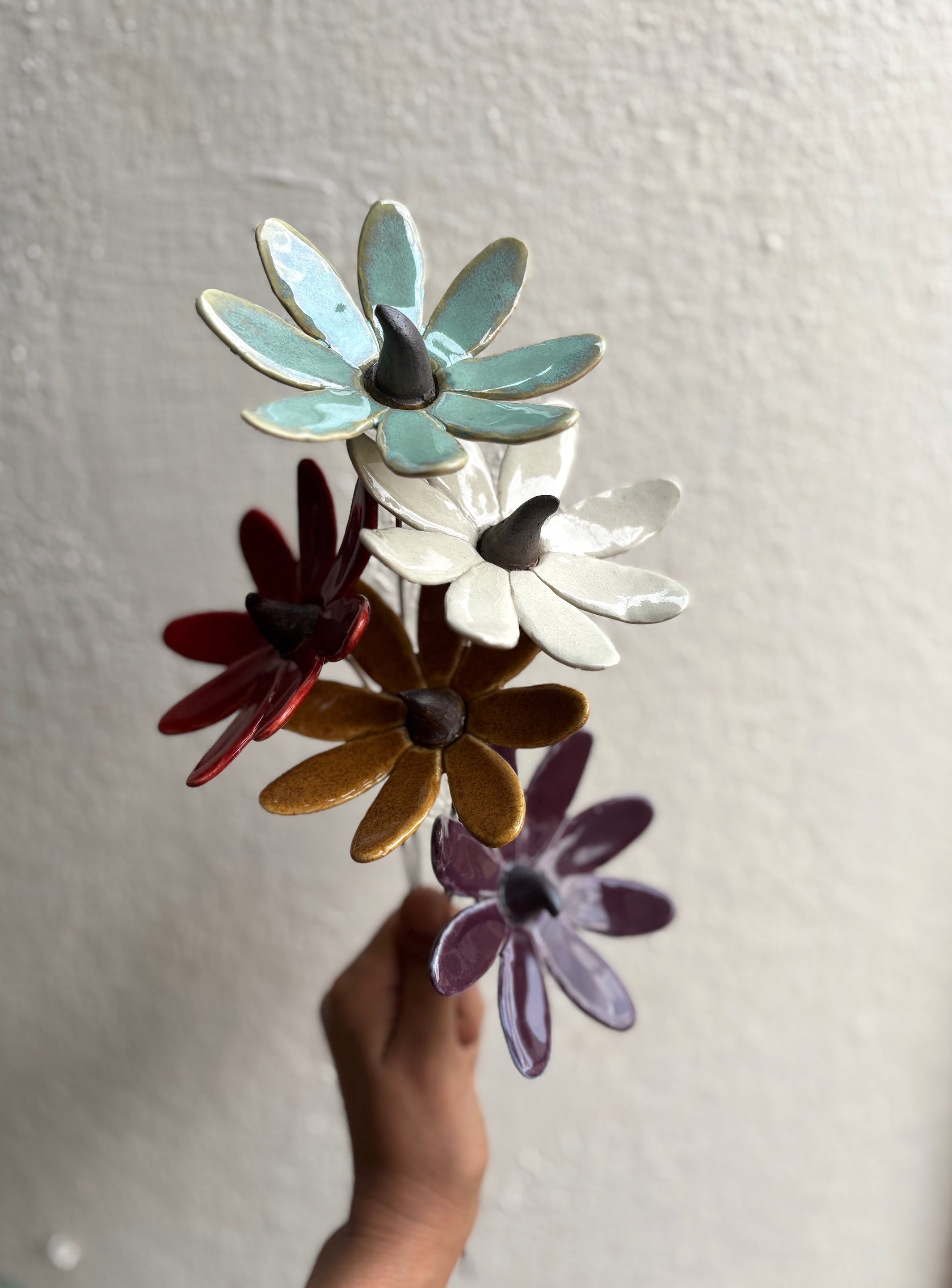 Ceramic Flower Stems | Sun Sprite - Purple