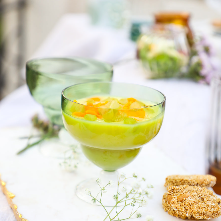 | Green Goblet Bowl (set of 4)